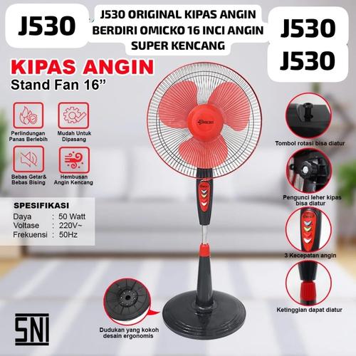 Jual J530 ORIGINAL KIPAS ANGIN STAND FAN 16 INCI BERDIRI STANDING ...