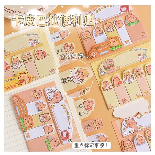 Jual Sticky Note Capybara Memopad Mini Motif Capybara / Penanda Buku ...