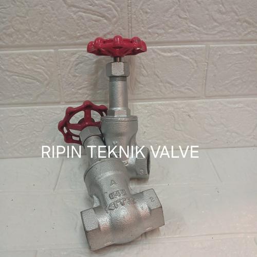 Jual GATE VALVE KITZ 1 1/2" INCH STEAM DUCTILE IRON FCD-S THREADED JIS ...
