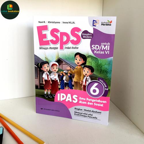 Jual ESPS IPAS VOL.2 SD/MI KELAS 6 - Kurikulum Merdeka - Buku Erlangga Original - Clearance Sale ...