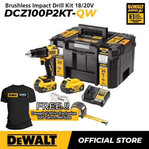 Promo Dewalt Brushless Impact Drill Kit Edition 100th / Bor Impact ...