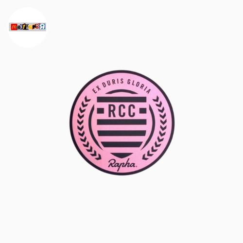Jual sticker RCC Rapha Cycling Club Ex Duris Gloria logo rounded stiker ...