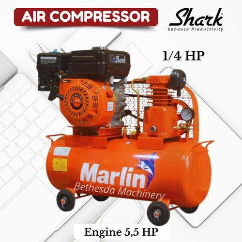 Jual Kompresor Udara Marlin 1/4 HP 0.25 HP / Mesin Bensin Engine 5.5 HP Shark - Kota Surabaya ...