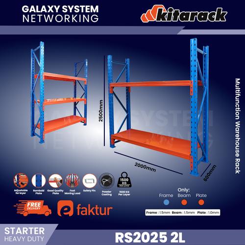 Jual Rak Gudang RS2025 2lvl/Susun Rak Warehouse Tinggi 2.5meter - Kota ...