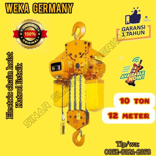 Jual ELECTRIK CHAIN HOIST 10 TON x 12 METER WEKA GERMANY - Jakarta ...