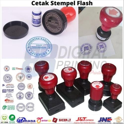 Jual (COD) Promo Cetak Stempel Murah Custom Stempel Flash Stempel Warna ...
