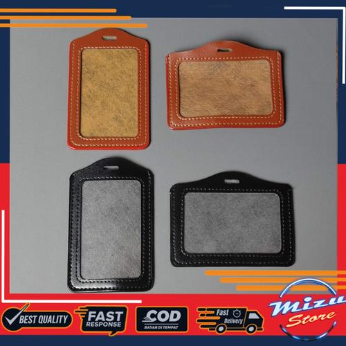 Jual ID CARD HOLDER/CASING/CASE/NAME TAG KULIT SINTETIS/IMITASI - Cover ...