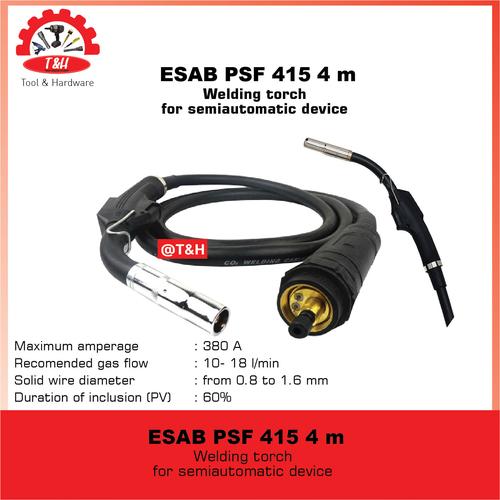 Jual ESAB Mig Torch PSF 415 / Esab Welding Torch PSF 415 4.0M - Jakarta ...