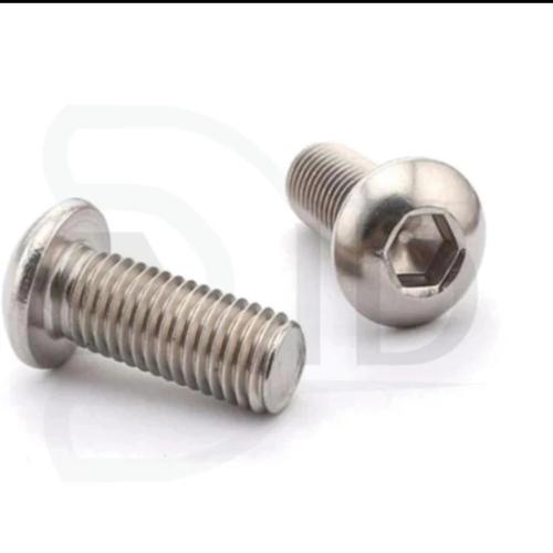 Jual baut L button Ss M8X20 pitch 1.25 stainless Sus 304 - Kab ...