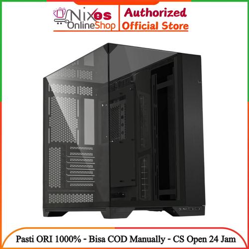 Jual LIAN LI O11 VISION PCMR Black Dual Chamber USB Type-C Glass Mid ...