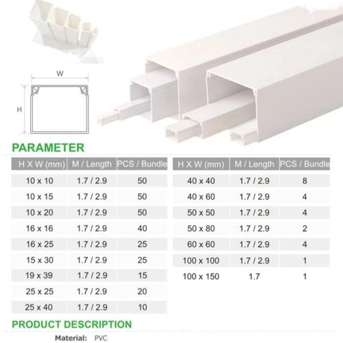 Jual Kabel Duct / Ducting 75x75x1700mm / Trunking 75x75 1.7 Meter Dak ...