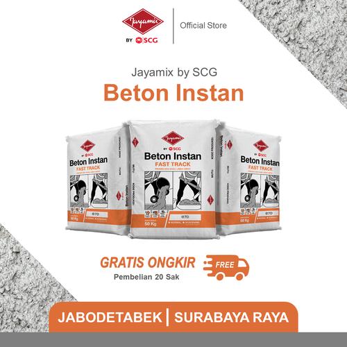 Promo Jayamix by SCG Fast Track Beton Instan @7D Split [20 Sak] - K175, JABODETABEK Cicil 0% 3x ...