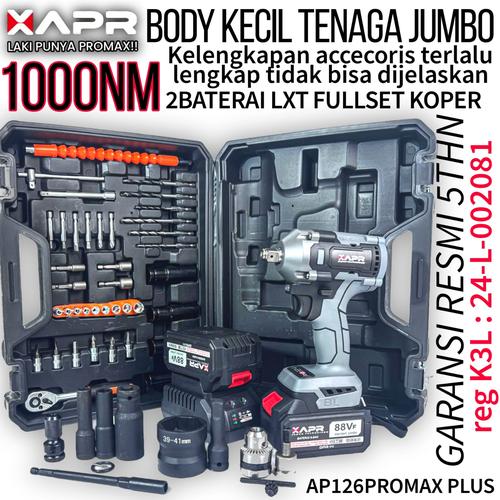 Jual APR RAJA bor impact wrench ap126 promax plus 1000nm body kecil ...