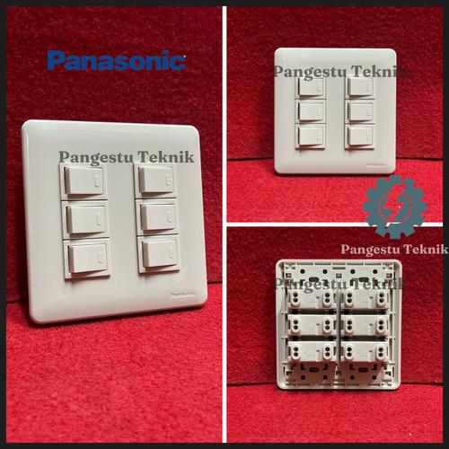 Jual Panasonic Enam Saklar Model Classic/ Panasonic 6 Saklar Full Color ...