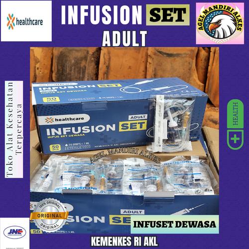 Jual INFUSET DEWASA ANAK INFUS SET ADULT CHILD SELANG INFUSION SET ...