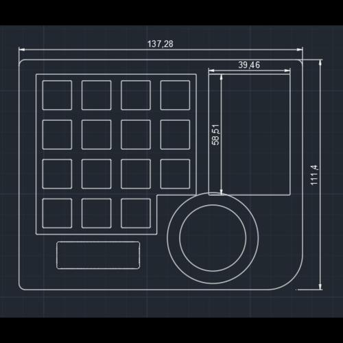 Jual Macropad left hand midi controler mechanical keyboard hotswap ...