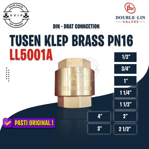 Jual TUZEN TUSEN KLEP DOUBLE LIN DIN PN16 DL BRASS KUNINGAN BRONZE DRAT ...
