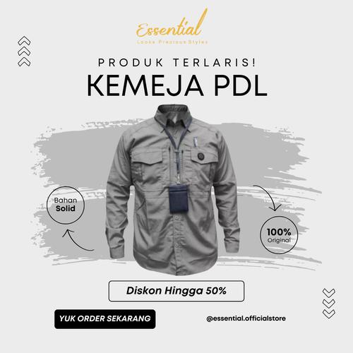 Jual Kemeja Tactical Essential Lengan Panjang Custom AMERICAN DRILL/PDL ...