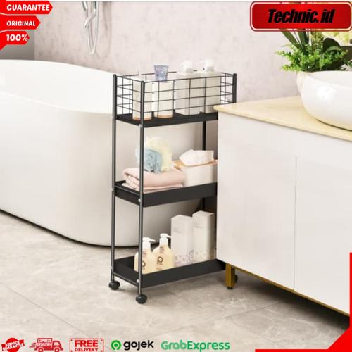 Jual Stora Kassy Rak Troli 3 Tingkat Slim Trolley Kassy 3 Tier Black ...