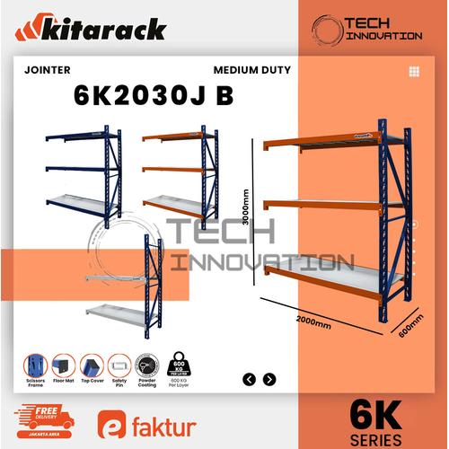 Jual Rak Gudang Light Duty 600KG / Layer Jointer Rak 200 x 60 x 300cm ...