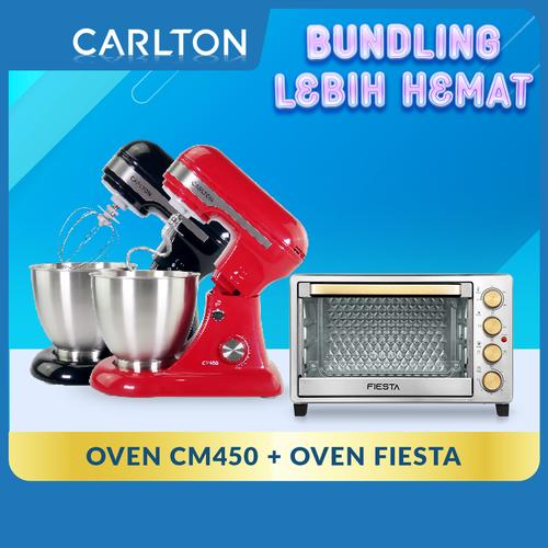 Promo BUNDLE 4 Carlton Stand Mixer CM450 + Oven Listrik Fiesta 33 Liter ...