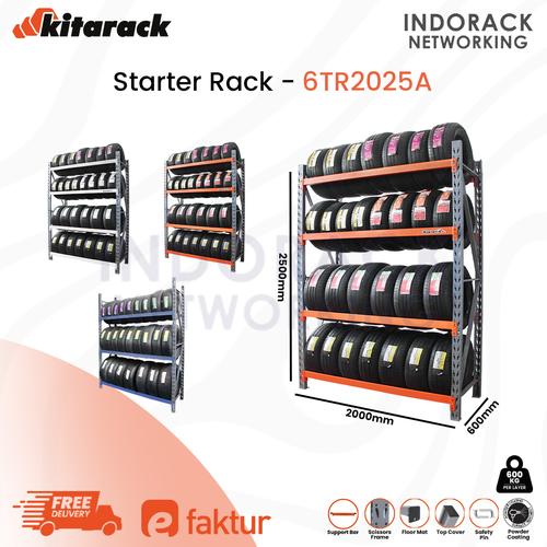 Jual KITARACK 6TR2025 Abu Tire Rack Rak Ban Motor Ban Mobil 600KG Rak ...
