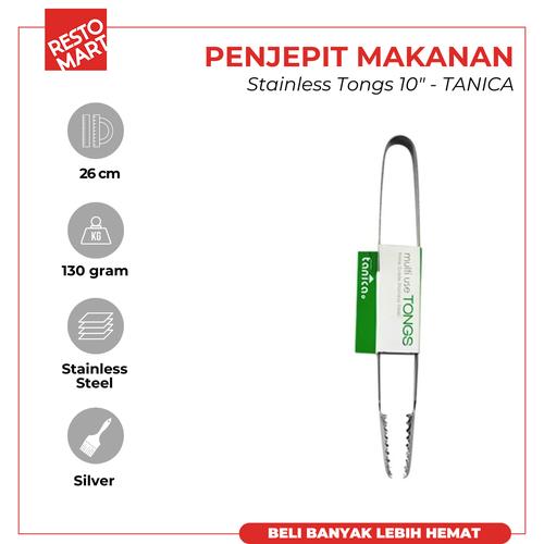 Jual Penjepit/Capit Makanan/Stainless Tongs 10" TANICA SS (1516042 ...