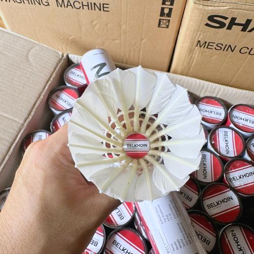 Jual Shuttlecock Belkhoin TOP Bola Kok Badminton Bulu Tangkis 100% ...