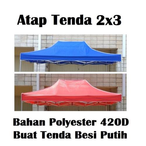 Jual TERPAL ATAP TENDA LIPAT 2X3 BUAT TENDA BESI PUTIH (TIDAK TERMASUK ...