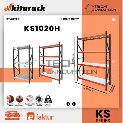 Promo KITARACK Starter Rack KS1020H Rak Gudang Besi 200KG Series ...