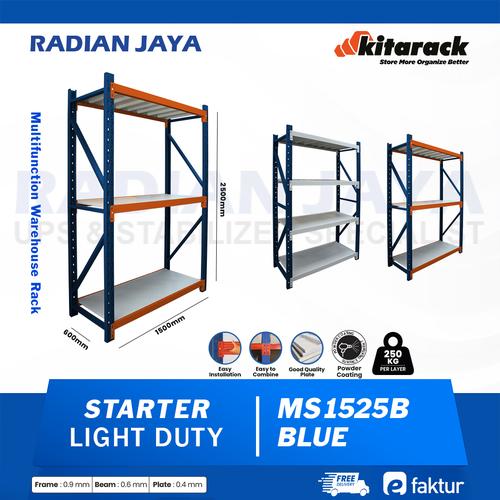 Promo RAK GUDANG KITARACK MS1525 LIGHT DUTY 3 LAYER 250KG/LAYER 1000KG ...