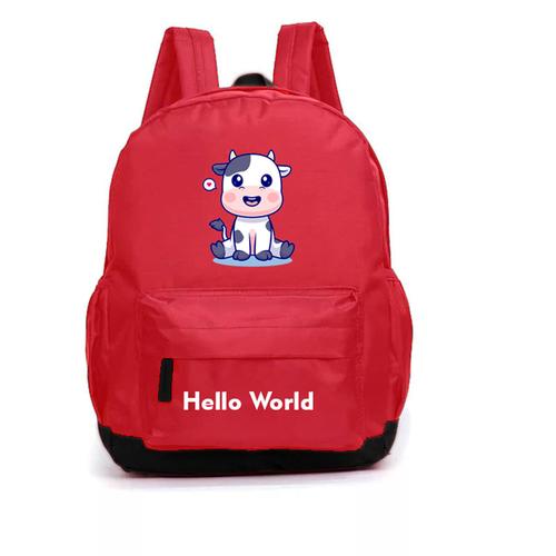 Jual Tas Ransel Anak TK PAUD SD Motif Sapi Lucu - Rajatasindo - Hitam ...