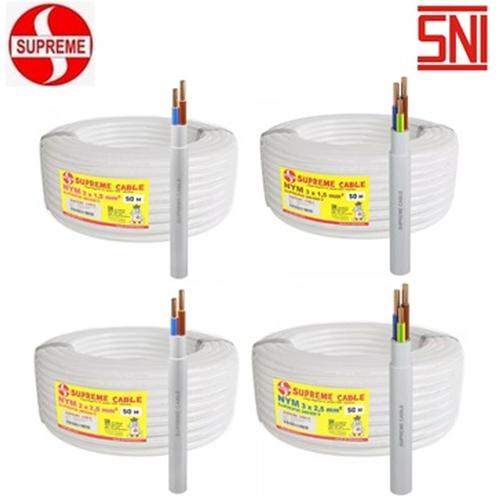 Jual SUPREME Kabel Listrik NYM 2x1.5 - 3x1.5 - 2x2.5 - 3x2.5 Kawat Tunggal SNI - 2x1.5, Per ...
