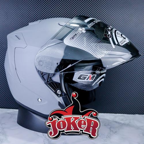 Jual GM HELM FURY SOLID | NX DIM GREY DOFF | DOUBLE VISOR - Kota Bekasi ...