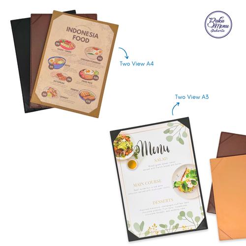 Jual Buku Menu Jakarta - Buku Menu Kulit Varian Cafe Series Two View (2 ...