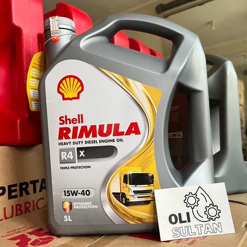 Jual Oli Oil Mesin Mobil Shell Shel Sel RIMULA R4X SAE 15W-40 5L 5 ...