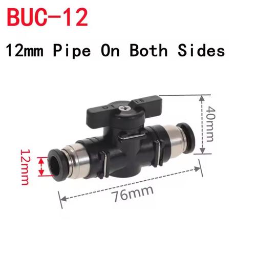 Jual BUC-12 Fitting Pneumatic Valve 12mm Stop Kran Air Udara Selang PU ...