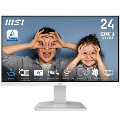 Jual MONITOR LED MSI PRO MP2412W WHITE 24 inch FHD VA 100Hz 1ms HOME ...