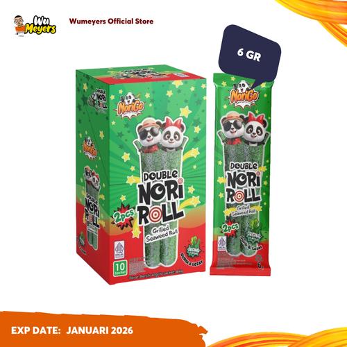 Jual Norigo Snack Double Nori Roll Grilled Seaweed Roll / Snack Rumput ...