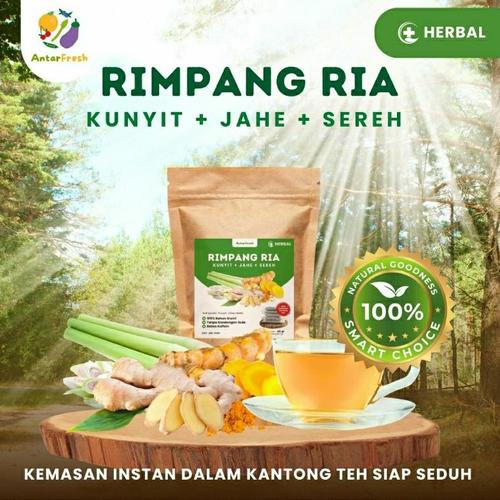 Jual Teh Jahe Kunyit Sereh 20 Tea Bag Rimpang Ria Berkhasiat Ginger ...