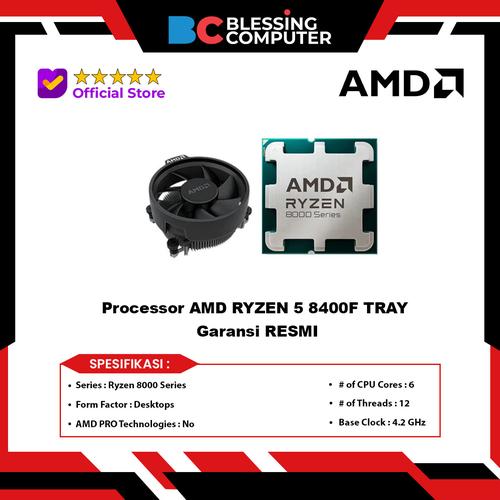 Promo Processor AMD RYZEN 5 8400F TRAY Garansi RESMI Cicil 0% 3x - Kota ...