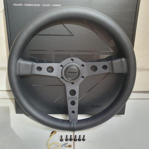 Jual Steer Momo Prototipo Black Edition Leather 14 inch Stir Racing Import - Jakarta Utara ...