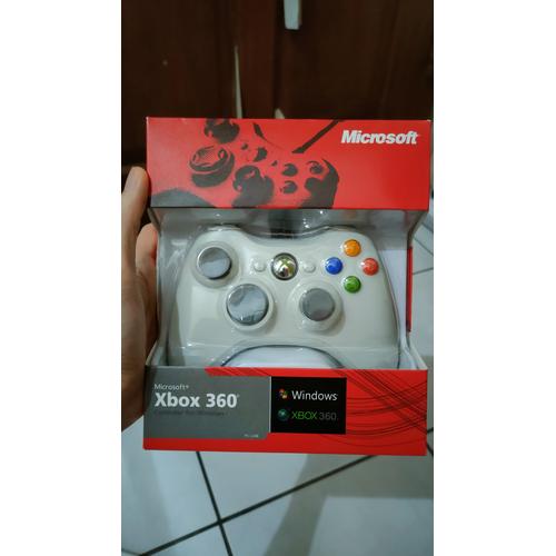 Jual Stick Controller Xbox 360 PC Laptop Wired Warna Putih Kabel - Kab ...