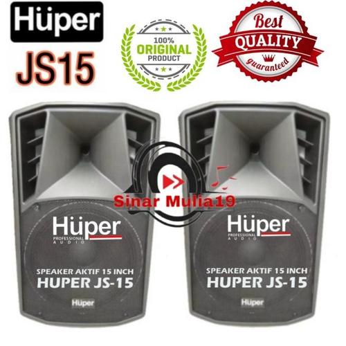 Jual CUCI GUDANG ! Speaker Aktif 15 Inch HUPER JS15 / JS 15 Original Harga Tertera 2 PCS ...