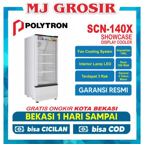 Jual SHOWCASE POLYTRON SCN 140 L 3 RAK DISPLAY COOLER KULKAS LOW WATT ...