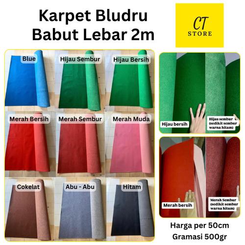 Jual Karpet Bludru Meteran untuk Babut Karpet Masjid Mushola Panggung ...