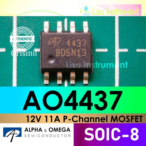 Jual AO4437 12V 11A P-Channel MOSFET 4437 SOIC-8 Alpha & Omega ORIGINAL ...