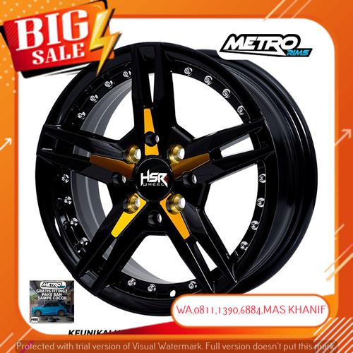 Jual VELG PELEK RACING HSR KEUNIKAI RING 14 R14 MODIFIKASI MOBIL XENIA ...