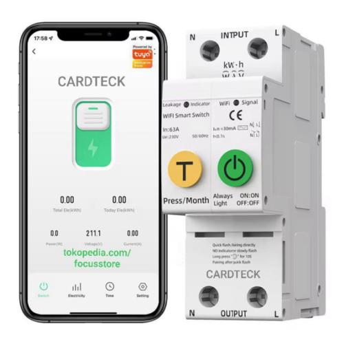 Jual SmartLife MCB Wifi Smart Switch Kwh Monitoring 63A Energy Meter ...