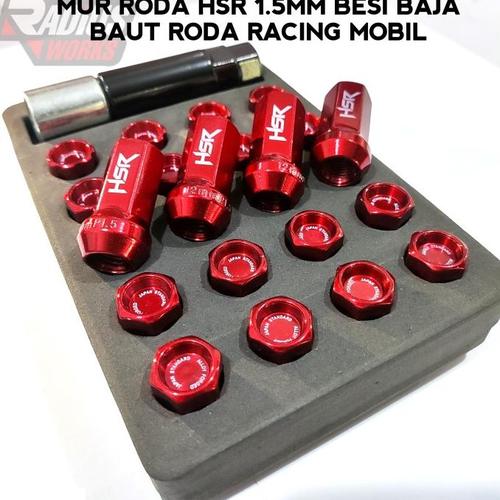 Jual Dura nut Mur Baut Roda Variasi Velg Racing Mobil murah HSR 1,5mm ...